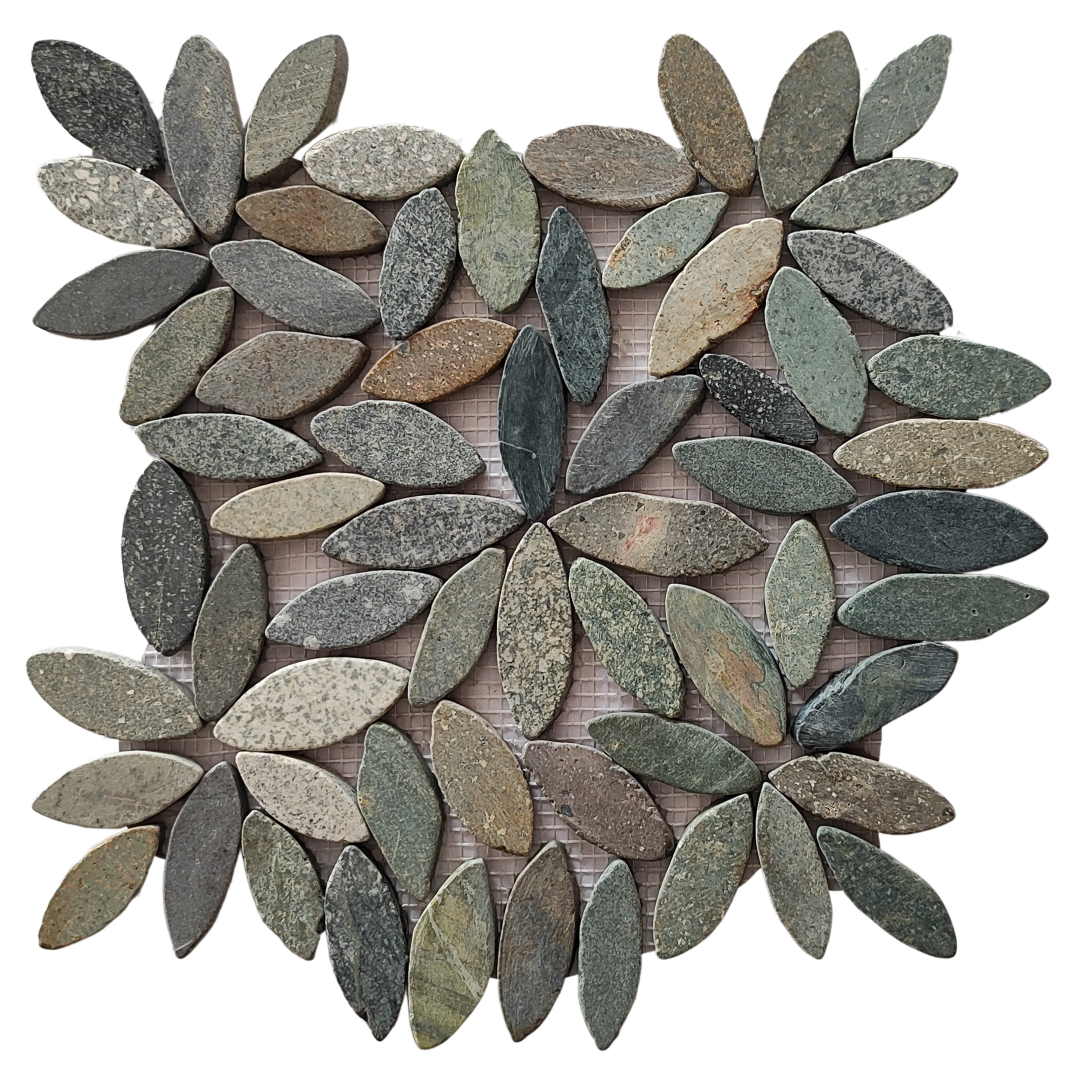 Bali Ocean Flower Pebble Stone Mosaic Tiles | Pebble Tile Shop