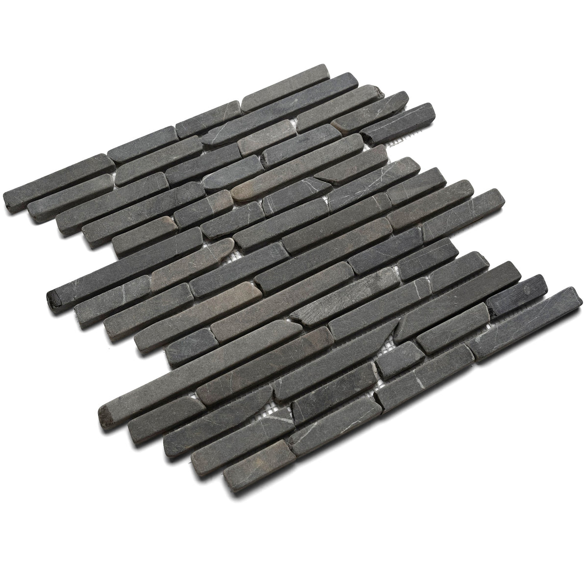 Grey Pencil Stone Mosaic Tile | Stone Mosaic Tile | Pebble Tile Shop