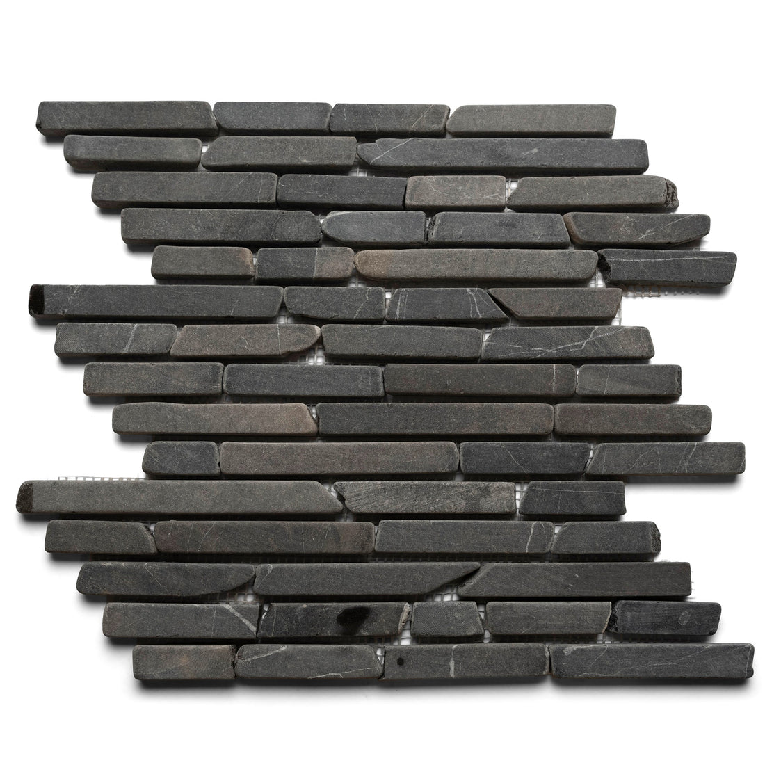 Grey Pencil Stone Mosaic Tile | Stone Mosaic Tile | Pebble Tile Shop