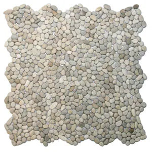 Mini Java Tan Pebble Tile | Pebble Tile Shop