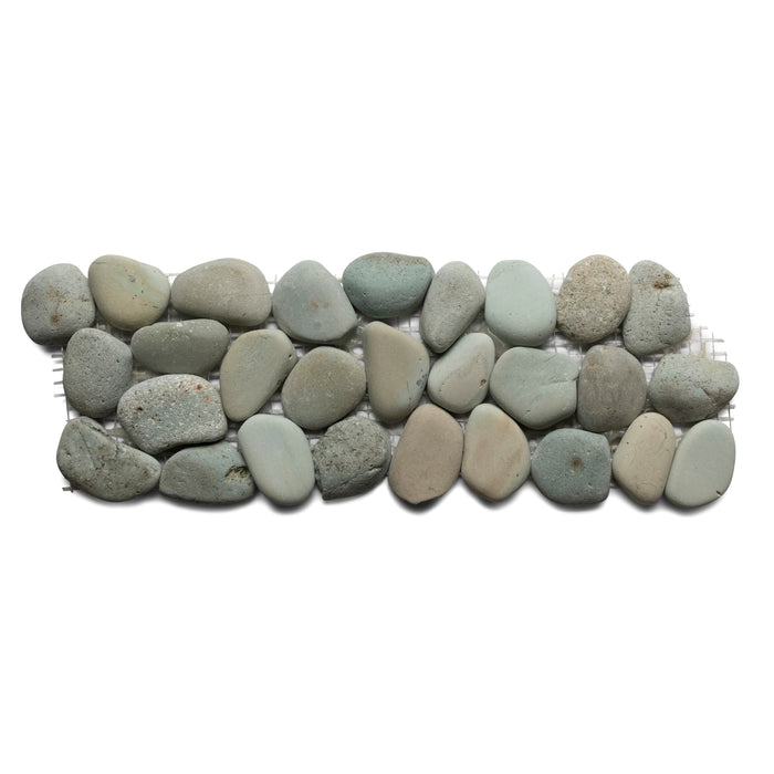 Sea Green Pebble Tile Borders | Pebble Tile Shop