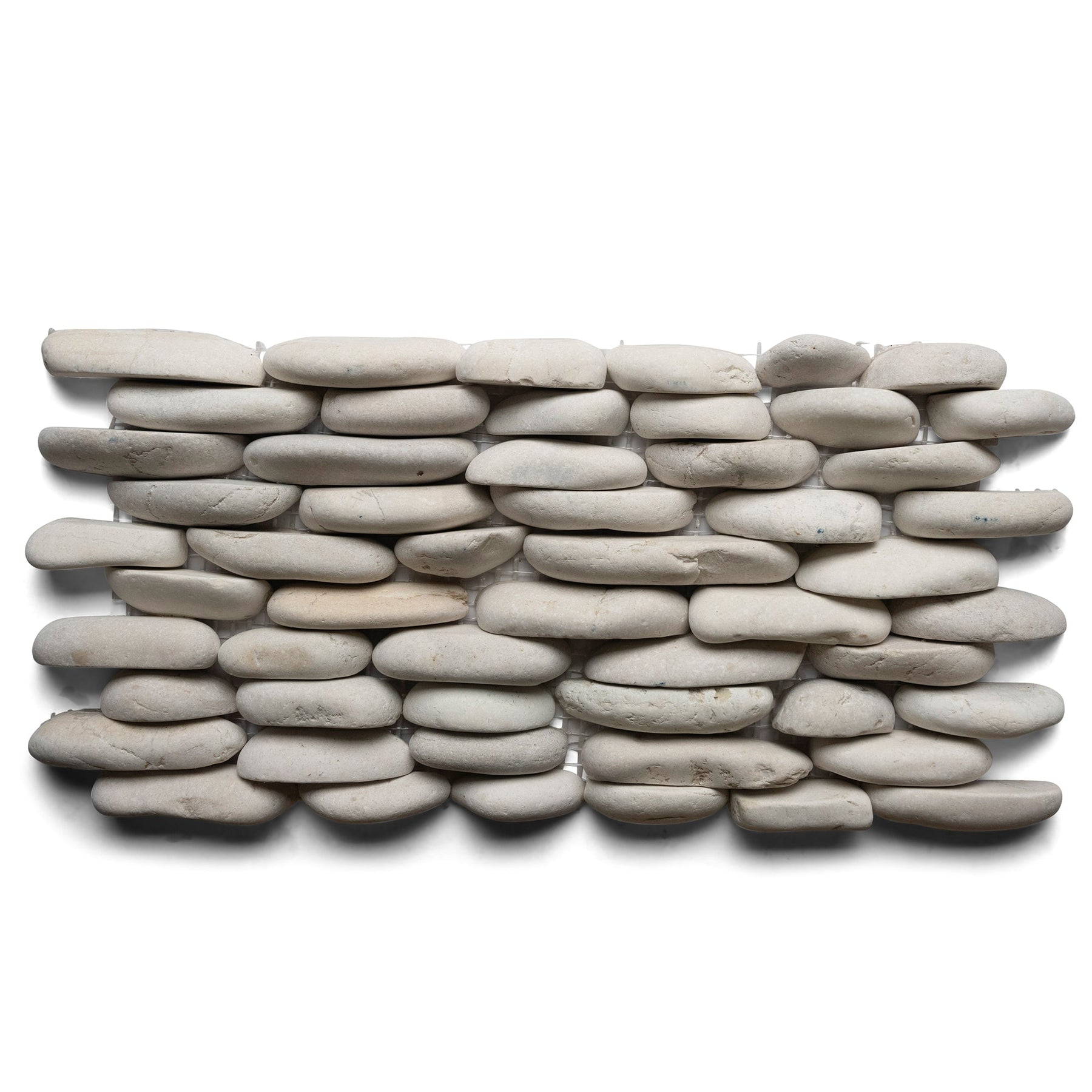 White Standing Pebble Tile | Standing Pebble Tiles | Pebble Tile Shop
