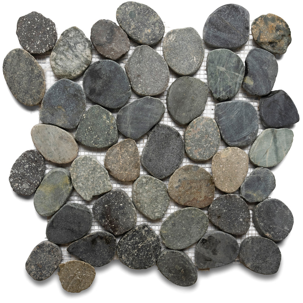 Sliced Bali Ocean Pebble Tiles | Pebble Tile Shop