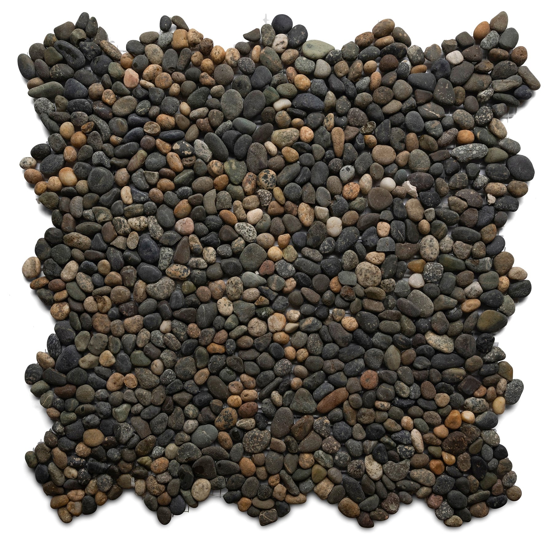 Ebony Mixed Mini Pebble Tile| Mini Pebble Tile | Pebble Tile Shop