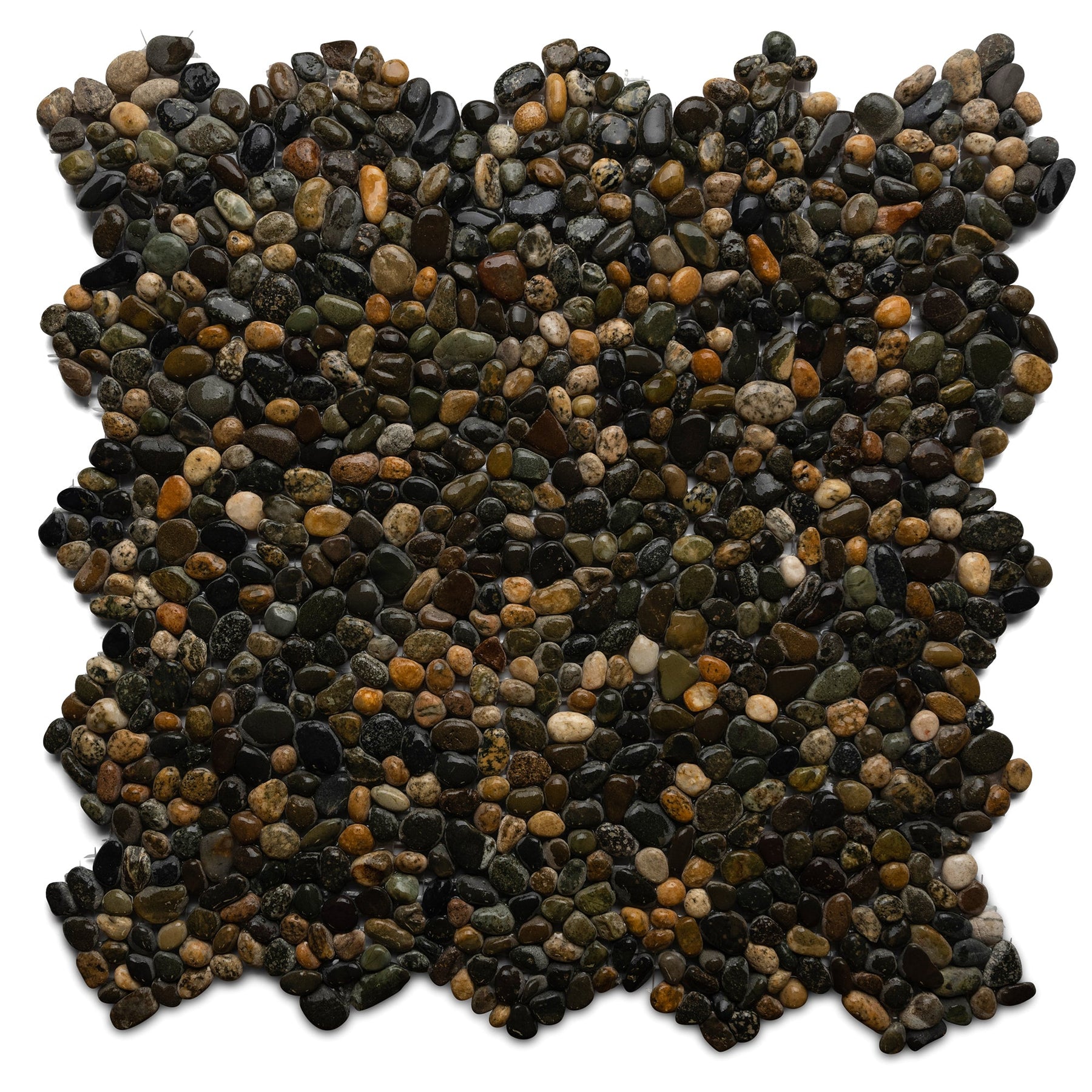Ebony Mixed Mini Pebble Tile| Mini Pebble Tile | Pebble Tile Shop